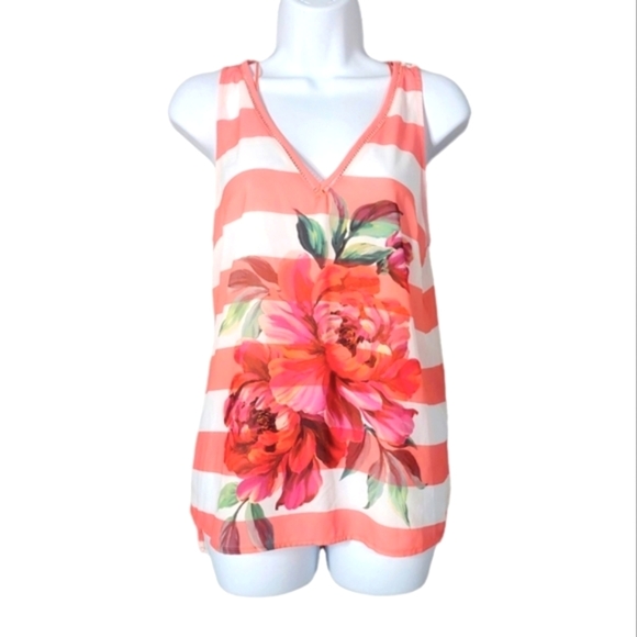 Elle | Tops | Elle Floral Tank Blouse | Poshmark